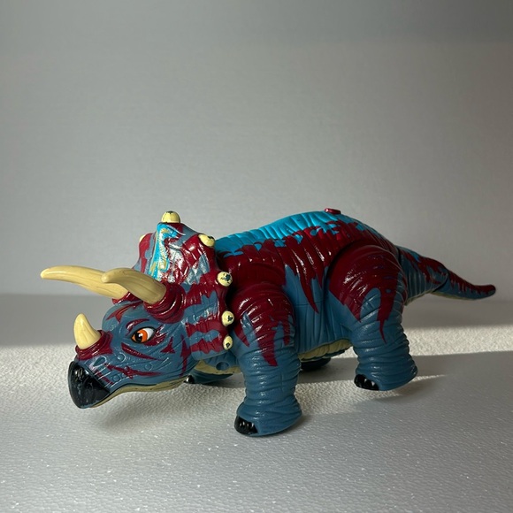 Toys | Fisher Price Mattel Imaginext Walk Roar Trample The Triceratops ...